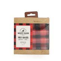 China Tie Handles Dog Waste Bags Unscented Biodegradable And Leak Proof for sale