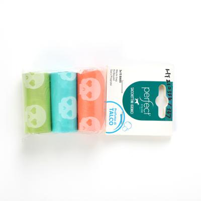 China Personalized Compostable Dog Waste Bags Unscented Biodegradable Cat Poop Bags for sale