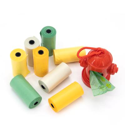 China Unscented Leakproof Biodegradable Pet Waste Bag Fits Most Standard Dispensers for sale