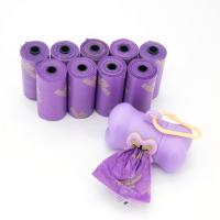 China Leak Proof Compostable Dog Poop Bags Bulk With Handles For Pet Business for sale