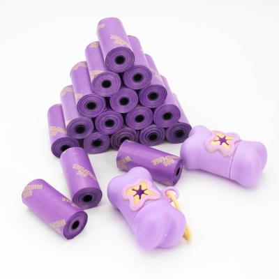 China Ecofriendly Dog Poo Bag Rolls For Pet Waste Bags Bulk Tear Resistant for sale