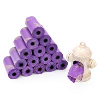 China Ecofriendly Dog Poo Bag Rolls For Pet Waste Bags Bulk Tear Resistant for sale