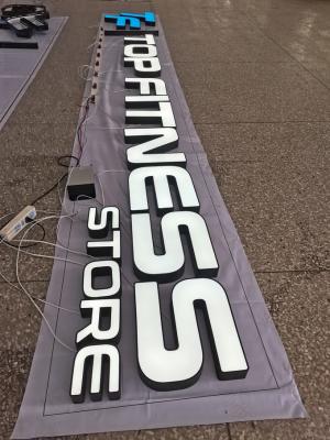 China TUV RoHS 3D Gold Letters , Outside Building Illuminated Acrylic Letters for sale