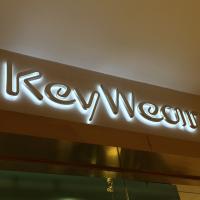 China Milk White Acrylic LED Edge Lit Signs 6mm 18mm Stainless Steel for sale