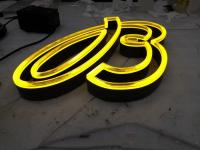 China Stainless steel Custom Faux Neon Sign 12mm with metal housing for sale