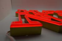 China Stainless steel Custom Faux Neon Sign 12mm with metal housing for sale