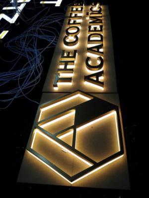 China Reverse Lit Halo Illuminated Channel Letters 36mm 50000 hours Lifetime for sale