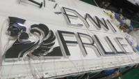 China Stainless Steel Backlit Channel Letter Signs 9000K 18mm CE Certificated for sale