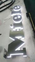 China Acrylic Backlit Channel Letter Signs 8000K 33mm For Construction for sale