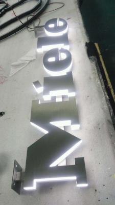 China Acrylic Backlit Channel Letter Signs 8000K 33mm For Construction for sale