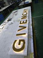 China Wall Mounted 3D LED Backlit Signs , Stainless Steel Custom Laser Cut Letters for sale