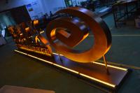 China 60mm Brushed Stainless Steel Letters , Decorative 3D Mirrored Letters for sale