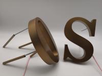 China Stainless Steel Backlit Channel Letter Signs 40mm Depth 4000K for sale