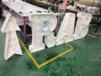 China Stainless Steel 3D LED Acrylic Signage , Outdoor Lighted Letters For Buildings for sale