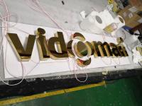 China Polished Plated Decorative Metal Letters Signs 3-10mm Depth for sale