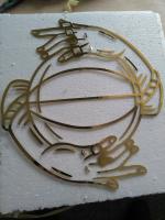 China Aurora Decorative Custom Brushed Metal Signs , 3mm Stainless Steel Metal Letters for sale