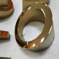 China Large 3D Flat Cut Decorative Metal Letters 620*620*90mm for sale