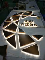 China Indoor Reverse Halo Lit Channel Letters 3000K 15mm For Building for sale