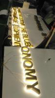China Outdoor Engraving 3D Backlit Signage / Custom 3D Metal Signs 2500K for sale