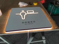 China Wayfinding Event Directional Signage 220*220mm Wall Mounted / Hanging / Free Standing for sale