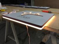 China Wayfinding Event Directional Signage 220*220mm Wall Mounted / Hanging / Free Standing for sale