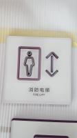 China Shopping Mall Directional Signage 200*200mm Customeried Color for sale
