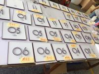 China 200*220mm Directional Address Signs , Indoor Wayfinding Signage for sale