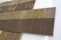China Hotel / Hospital Directional Signage 250*250mm Hanging / Wall Mounted for sale
