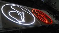 China Aurora LED Flex Neon Light , 18mm Depth Wall Hanging Neon Sign for sale