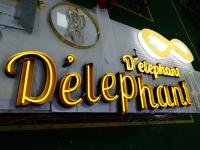 China Orange 23mm Neon Rope Light Sign / Aluminum Custom Logo Neon Sign for sale