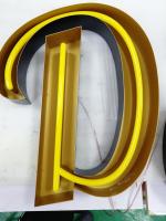China Orange 23mm Neon Rope Light Sign / Aluminum Custom Logo Neon Sign for sale