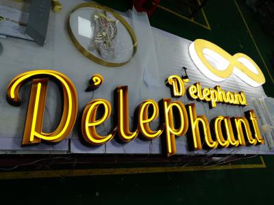 China 28.5mm Custom Logo LED Neon Sign Free Standing CCC RoHs Certificated for sale