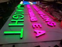 China 28.5mm Custom Logo LED Neon Sign Free Standing CCC RoHs Certificated for sale