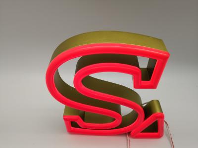 China LED Faux Neon Channel Letter Signs Stainless Steel / Acrylic Material for sale