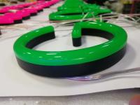China Outdoor indoor Green Pink Neon Signs Wall Mounted / Free Standing 25mm for sale