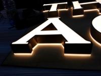 China Stainless Steel 3D LED Letter Signs IP65 Waterproof Front Back Lit Channel Letters for sale