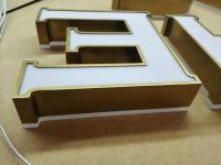 China Custom 3D LED Letter Signs Aluminum / Acrylic Material 50000 Hours Lifetime for sale