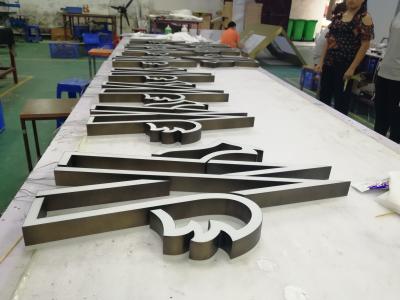 China RGB Illuminated 3D LED Letter Signs Mirror Polished And Plated RoHs Certified for sale
