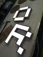 China IP65 Custom Laser Cut Metal Signs 50mm Depth RoHs Certified for sale