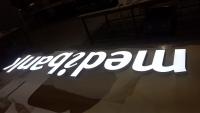China IP65 Custom Laser Cut Metal Signs 50mm Depth RoHs Certified for sale