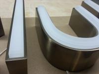 China IP65 Custom Laser Cut Metal Signs 50mm Depth RoHs Certified for sale