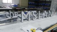 China Outdoor Front Lit Channel Letter Sign 35mm 3D Embossed Acrylic Signage for sale