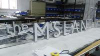 China 20mm Illuminated Shop Front And Back Lit Channel Letter Sign Stainless Steel Colorful Face Channel Letters for sale