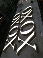 China Outdoor Front Lit Channel Letter Sign 35mm 3D Embossed Acrylic Signage for sale