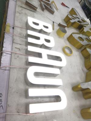 China Storefront Front Lit Signage , IP65 Acrylic LED Channel Letter Signs for sale