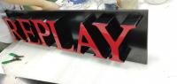 China 25mm Storefront Sign Letters , Wall Mounted 3D Shop Front Signs for sale