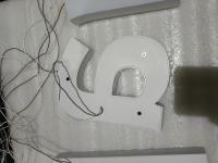 China UL RoHs Custom Acrylic Business Sign Hanging / Free Standing for sale