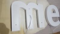 China Storefront 3D Acrylic Letters With LED Wall Mounted / Hanging / Free Standing for sale