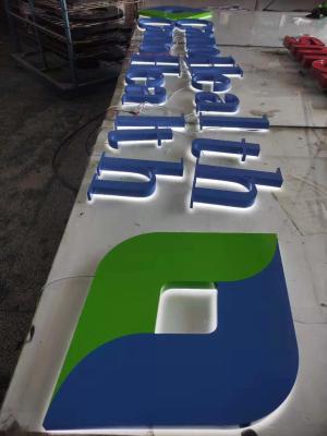 China Aurora LED Backlit Channel Letter Signs 4000K-12000K 46mm Depth for sale