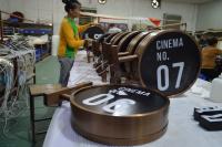 China White 8500K Outdoor Double Sided Light Box Sign 2500*420*120mm for sale